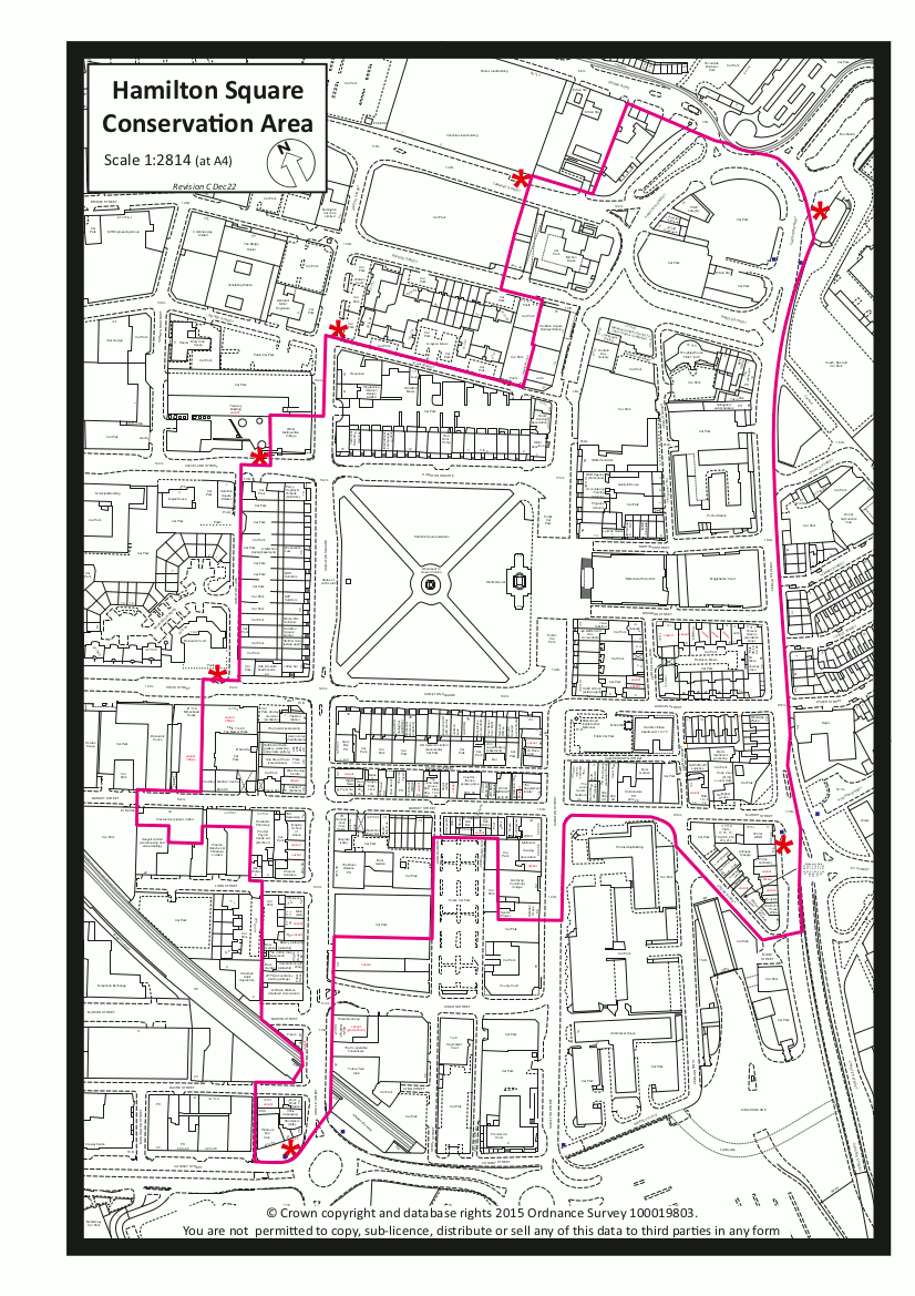 Signage for Hamilton Square area